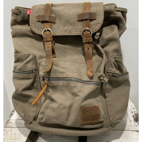 Augur Strauss Jans | Bags | Augur Strauss Jans Canvas Leather Laptop ...